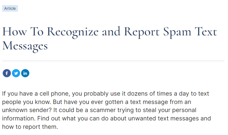 Beware of Text Message Scams - MCNY