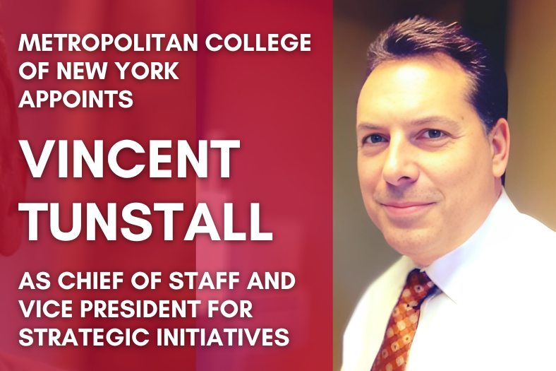 Welcoming Vincent Tunstall as Chief of Staff and Vice President for ...